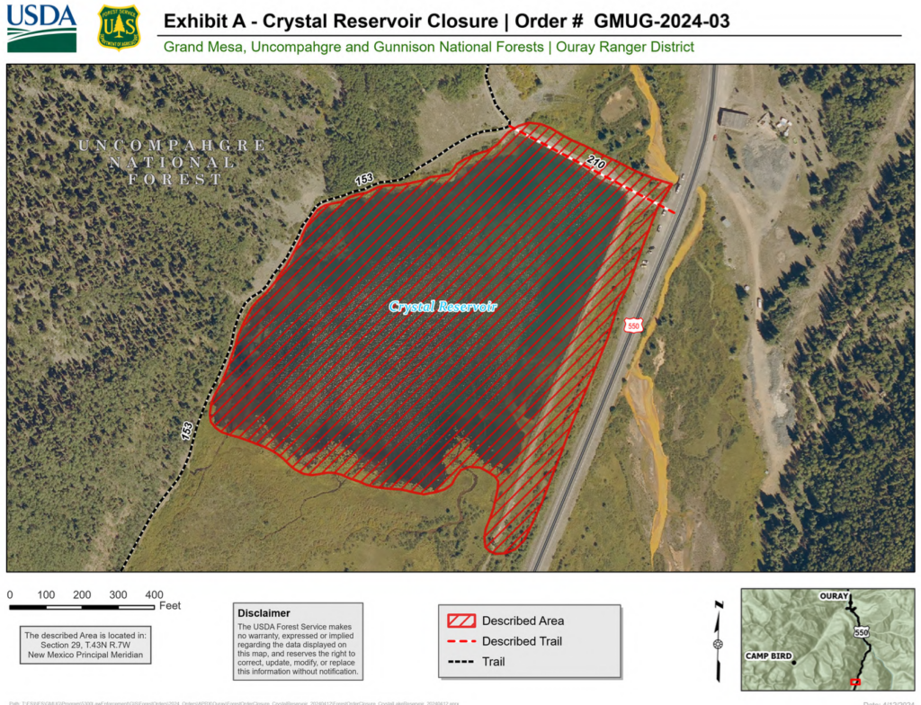 Crystal Reservoir releases begin, access closed due to dam safety ...